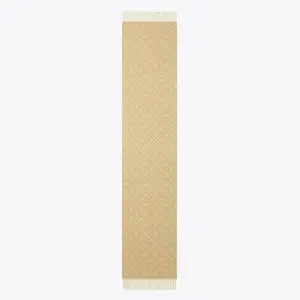 Tory Burch T Monogram Oblong Scarf - Cream