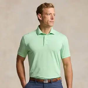 Ralph Lauren Tailored Fit Performance Polo Shirt Pastel Mint
