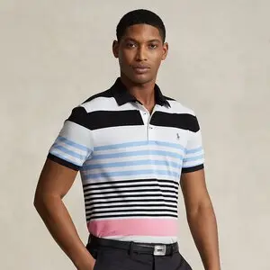 Ralph Lauren Tailored Fit Performance Polo Shirt Polo Black Multi