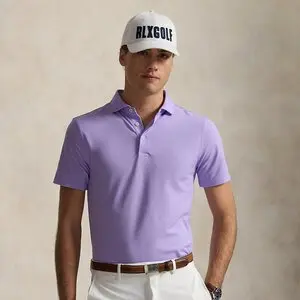 Ralph Lauren Tailored Fit Performance Polo Shirt Powder Purple
