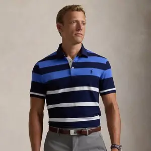 Ralph Lauren Tailored Fit Performance Polo Shirt Scottsdale Blue
