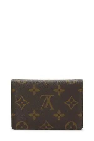 LOUIS VUITTON Monogram Canvas Porte 2 Cartes Vertical