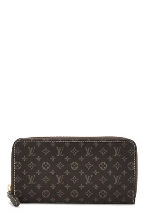 LOUIS VUITTON Monogram Idylle Zippy Wallet - Brown
