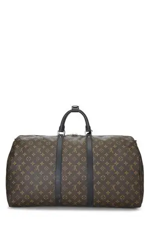 LOUIS VUITTON Monogram Macassar Keepall Bandouliere 55