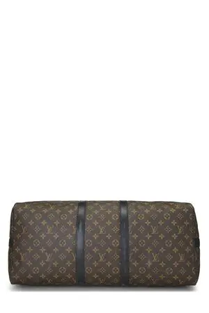 LOUIS VUITTON Monogram Macassar Keepall Bandouliere 55