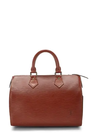 LOUIS VUITTON Speedy 25 Cannelle Epi Leather Handheld Bag - Brown