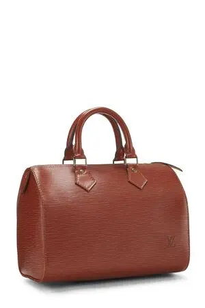 LOUIS VUITTON Speedy 25 Cannelle Epi Leather Handheld Bag