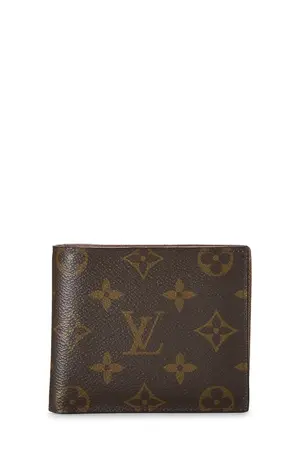 LOUIS VUITTON Monogram Canvas Marco Nm Wallet - Brown