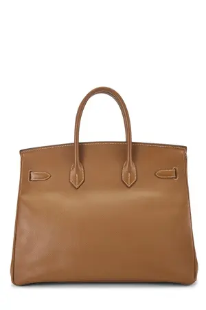 Hermès Gold Courchevel Birkin 35 Bag - Brown
