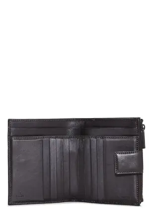 Fendi Zucchino Canvas Compact Wallet