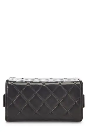 Chanel Quilted Lambskin Box Vanity - Black