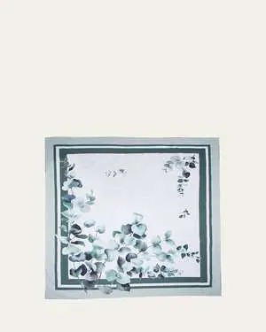 THE LINO Eucalyptus Tablecloth, 71" Square - Green