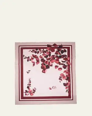 THE LINO Eucalyptus Tablecloth, 71" Square - Red