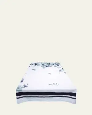 THE LINO Eucalyptus Tablecloth, 71" X 125 - Navy