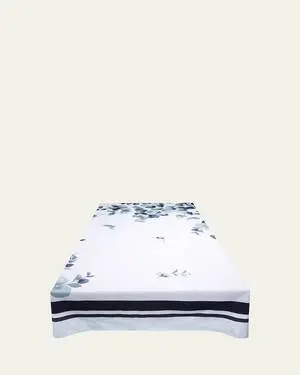 THE LINO Eucalyptus Tablecloth, 71" X 144 - Navy