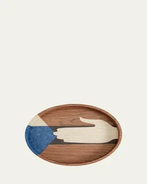 L'Objet Edgar Oval Tray - Multi