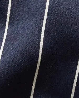Ralph Lauren Purple Label Striped Silk Tie - Navy