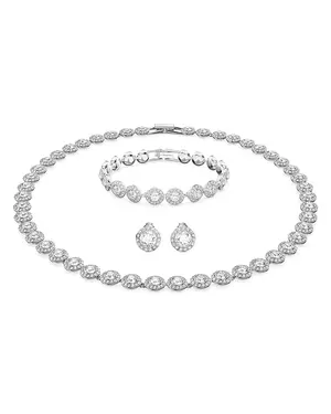 SWAROVSKI Una Necklace, Bracelet & Stud Earrings Set - Silver