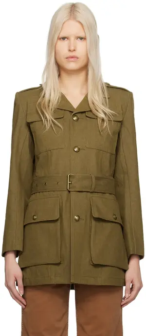 FRAME FRAME Khaki Safari Jacket - Madeline