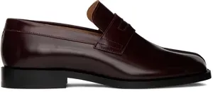 MAISON MARGIELA Maison Margiela Burgundy Tabi Loafers - H8395 Bordeaux