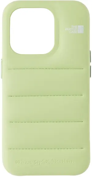 URBAN SOPHISTICATION Urban Sophistication Green 'The Puffer' IPhone 15 Pro Case - Matcha