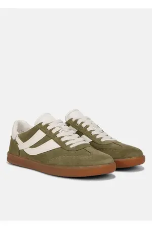 Vince Oasis Leather And Suede Sneakers - Green
