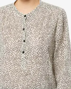 MARANT ETOILE Maria Floral Print Blouse - Ecru/black