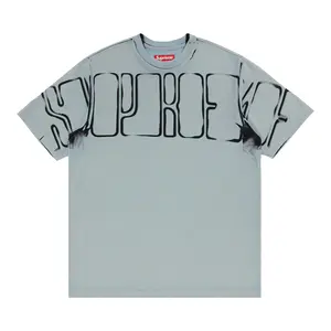 Supreme Overprint Knockout Short-sleeve Top - Blue