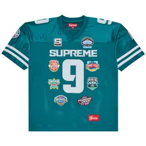 Supreme Championships Embroidered Football Jersey - Teal