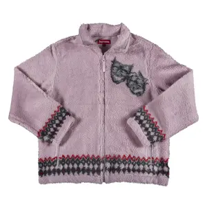 Supreme Drama Mask Fleece Jacket - Pink