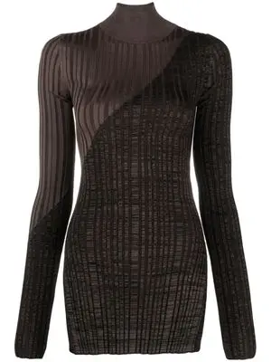 Nanushka Zareen High-neck Jumper - Brown