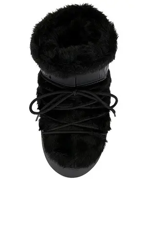 Moon Boot Icon Low Faux Fur Boots - Black