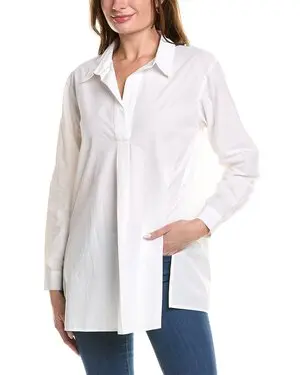 Eileen Fisher Eileen Fisher Petite Classic Collar Tunic - White