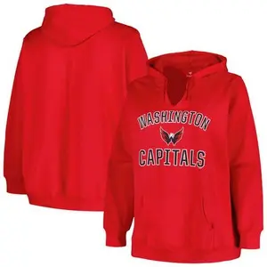 Profile Washington Capitals Arch Over Logo Pullover Hoodie - Red