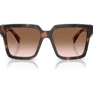 Prada 57mm Square Frame Sunglasses