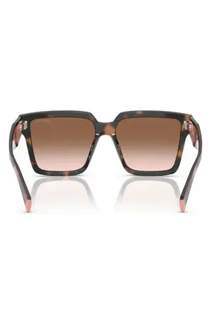 Prada 57mm Square Frame Sunglasses