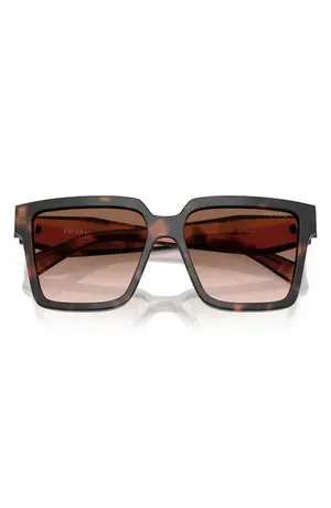 Prada 57mm Square Frame Sunglasses