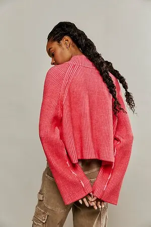 Free People Greta Half Zip Pullover
