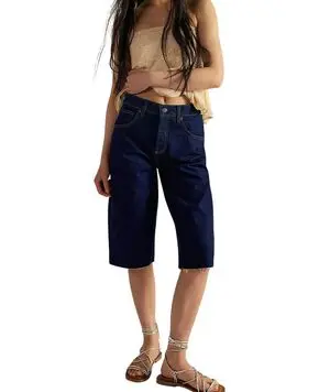 Free People We The Free Low-Rise Relaxed Capri Jeans Rinse