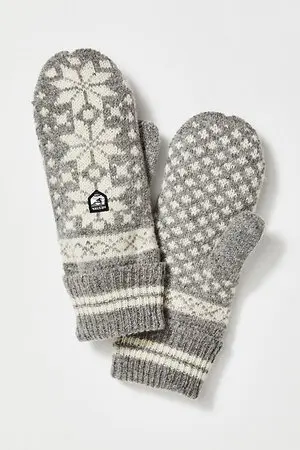 HESTRA Isvik Mittens - Grey