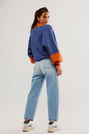 MOTHER The Half-pipe Sneak Ankle Jeans - Light Wash
