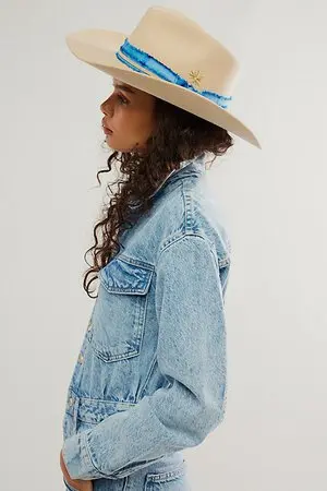 Free People Baldwin Embellished Rancher Hat - Bone