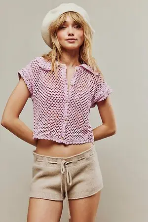 Free People Lily Crochet Top