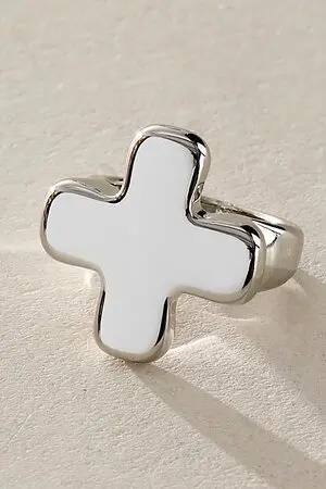 Free People Cross Ring - Silver