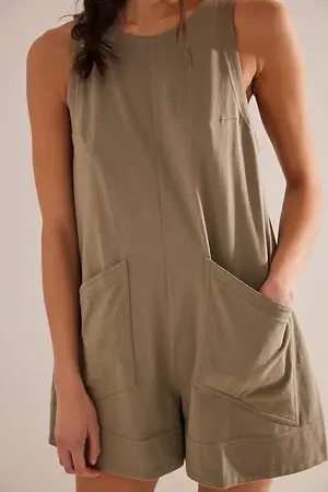 Free People Elliot Romper - Laurel Oak