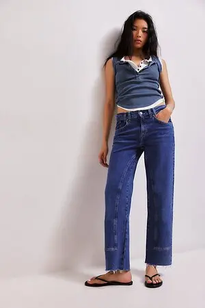 Free People We The Free Risk Taker Mid-rise Jeans - Be Bold