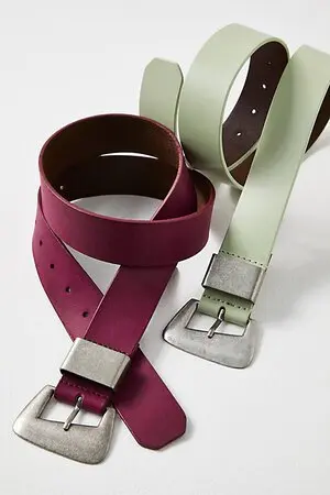 Free People Siggy Leather Belt Patina