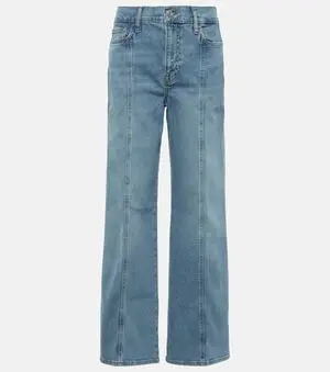 FRAME Le Slim Palazzo High-rise Wide-leg Jeans - Blue