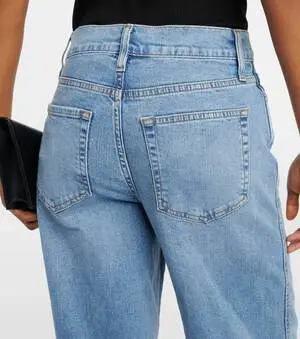 FRAME Le Slim Palazzo High-rise Wide-leg Jeans - Blue