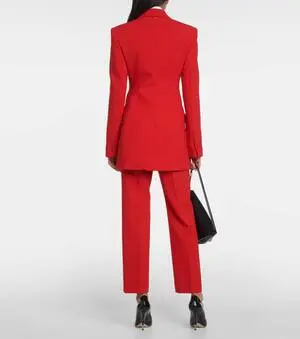 Sportmax Vischio Double-breasted Wool-blend Blazer